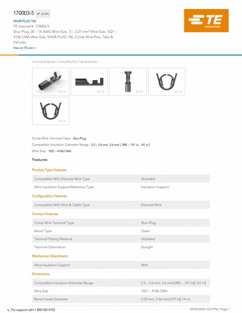 170003-5 technical document page 1
