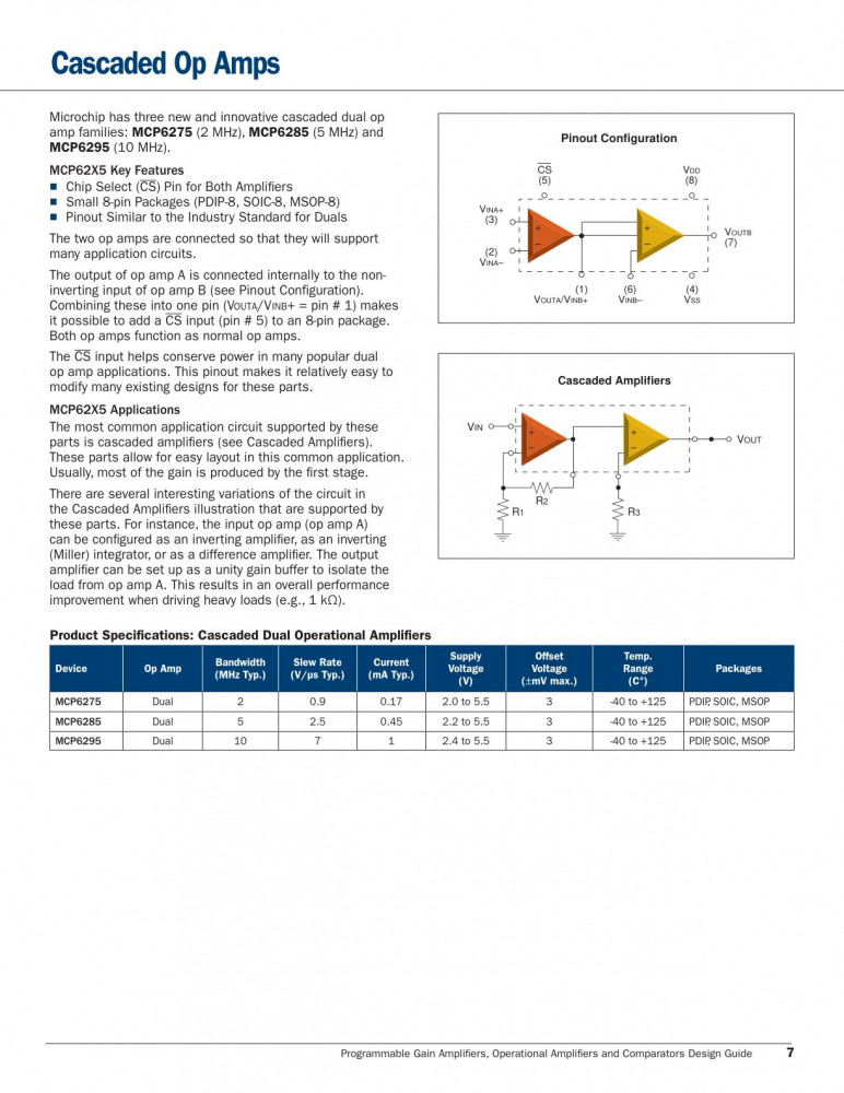 MCP6S2XEV technical document page 7