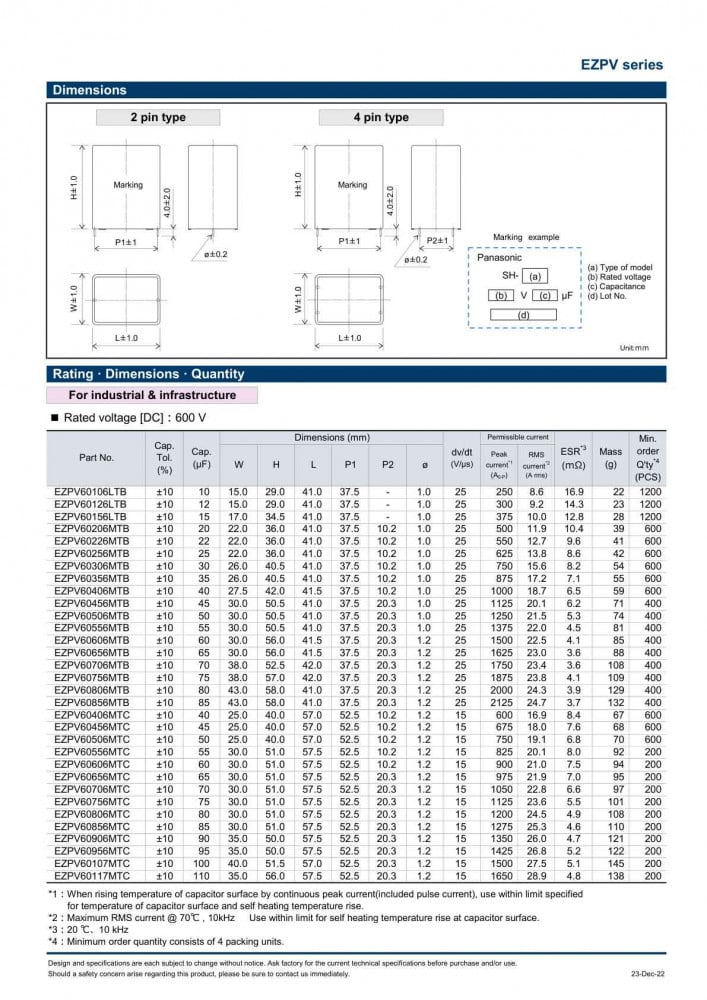 EZPV datasheet page 2