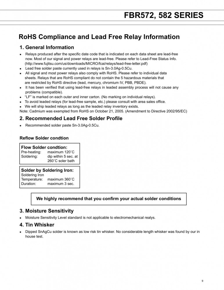 FBR582 datasheet page 9