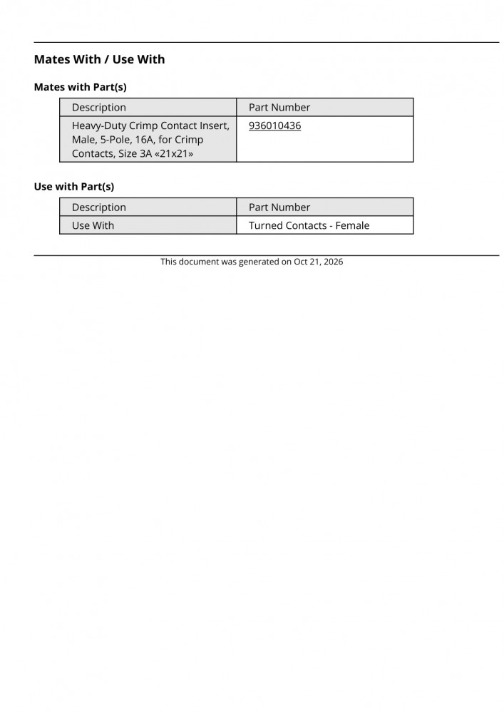 MOLEX 936010435 technical document page 3