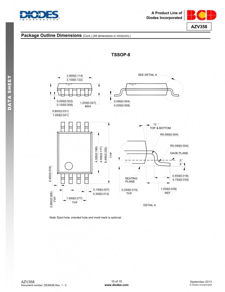 AZV358 datasheet page 10