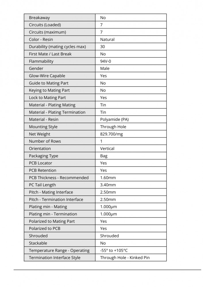MOLEX 534760710 technical document image, page 3
