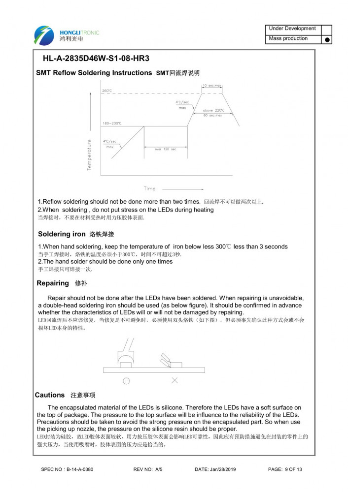 HL-A-2835D46W-S1-08-HR3 datasheet page 9