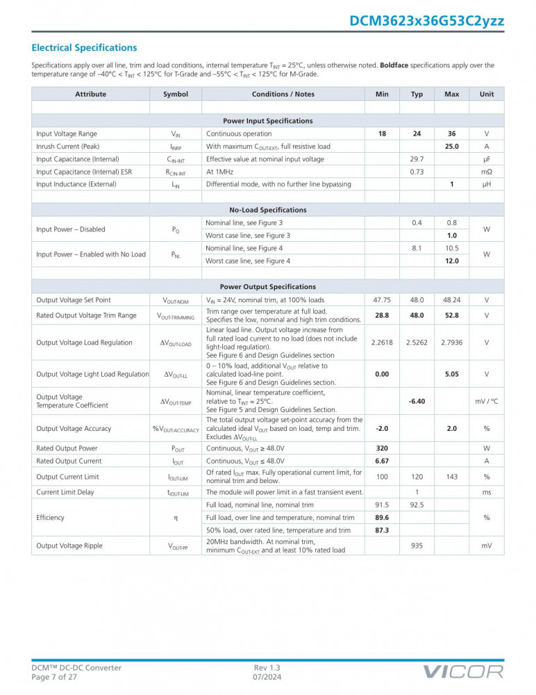 DCM3623T36G53C2T00 technical document, page 7