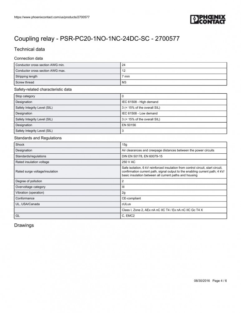 Phoenix Contact 2700577 technical document page 4