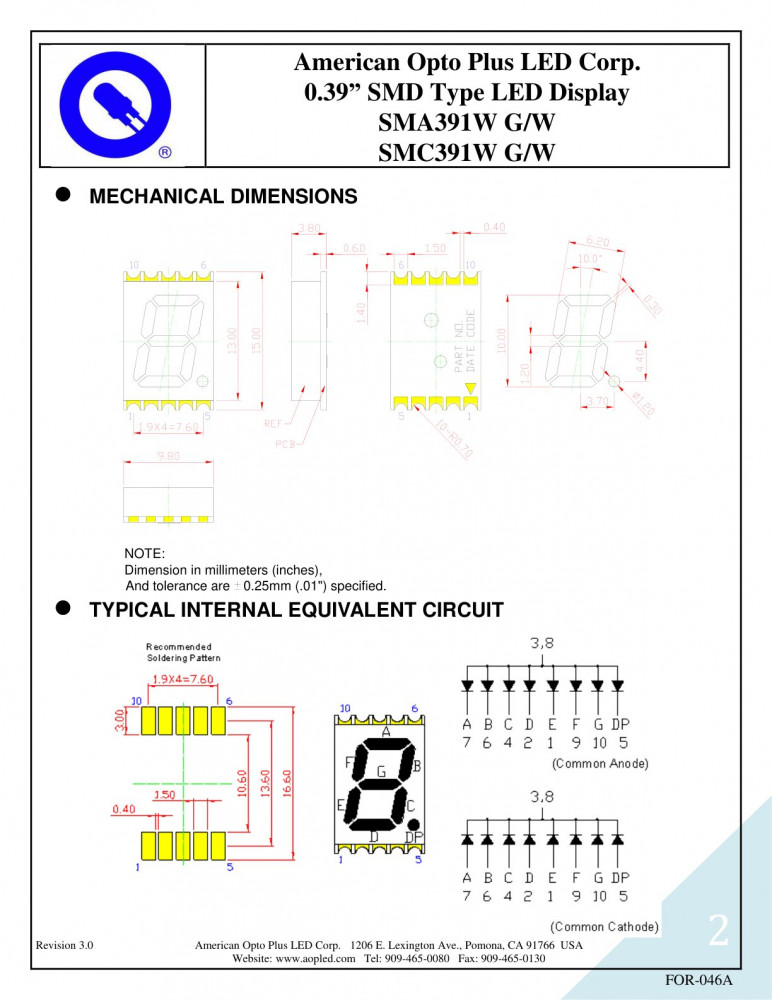 SMC391W datasheet page 2