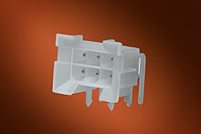 Micro-Fit BMI Receptacle Header, Dual Row, Vertical, with Press-fit Plastic Pegs, 2.54µm Tin (Sn), 6 Circuits