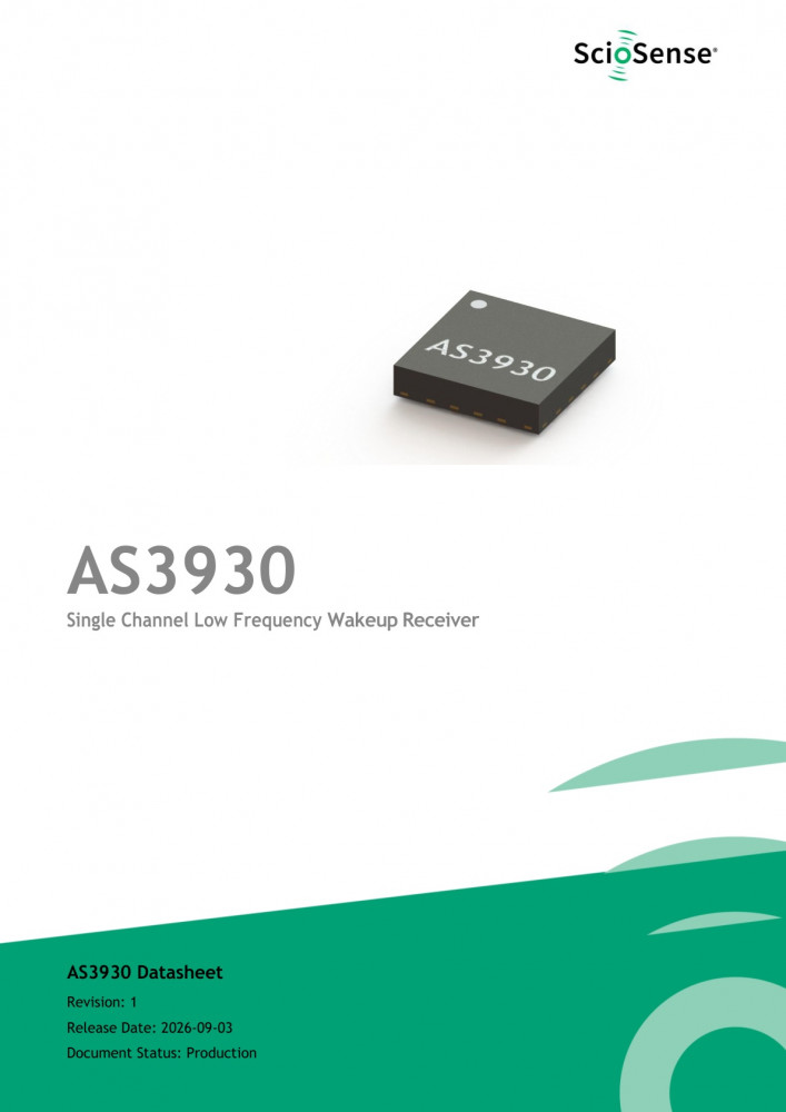 AS3930 datasheet page 1
