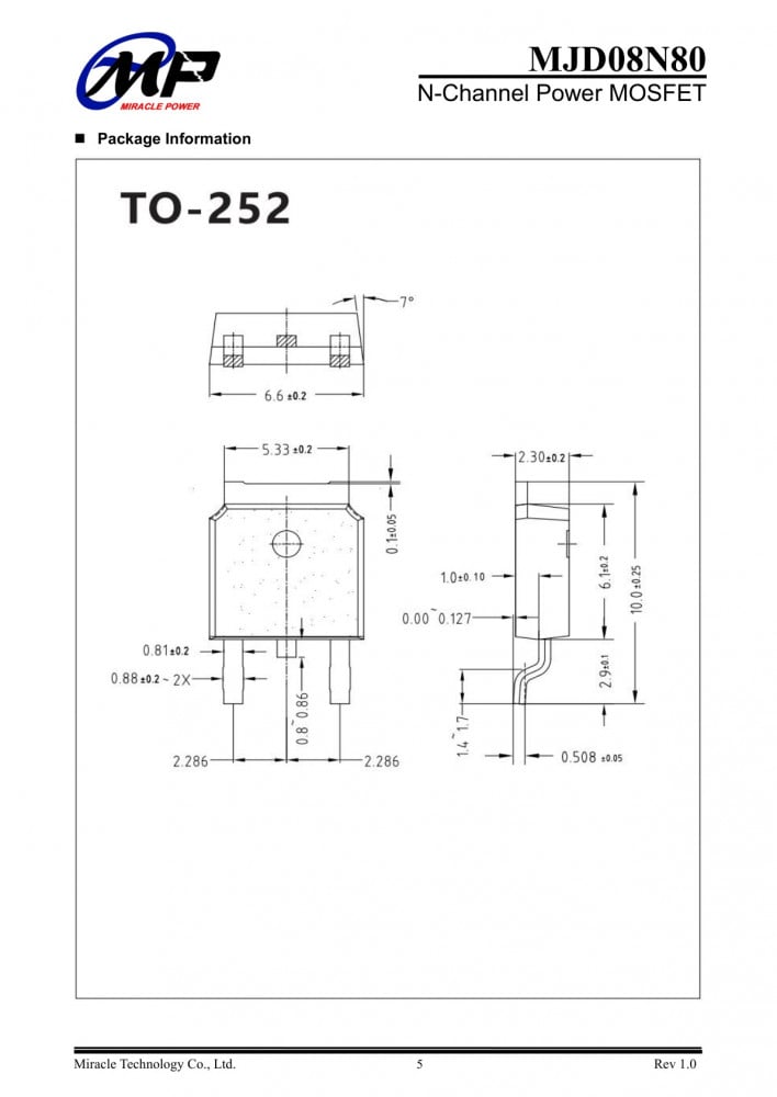 MJD08N80 datasheet page 5