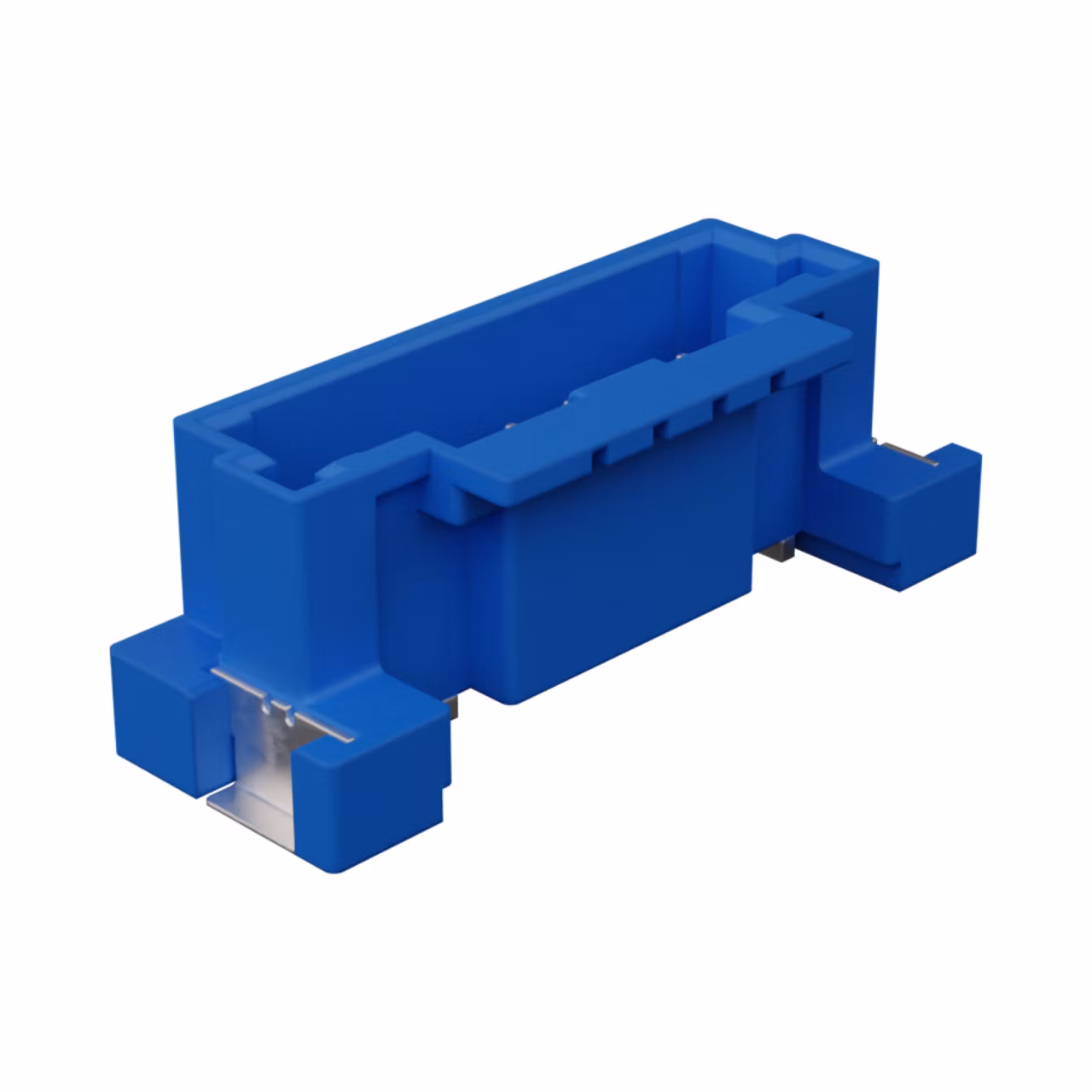 DuraClik Wire-to-Board Header, Single Row, Vertical, 8 Circuits, Tin (Sn) Plating, Blue for sale