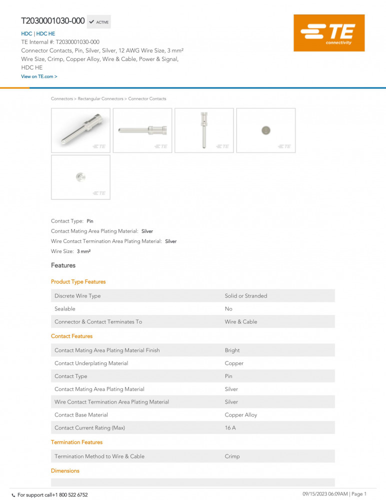 T2030001030-000 technical document page 1