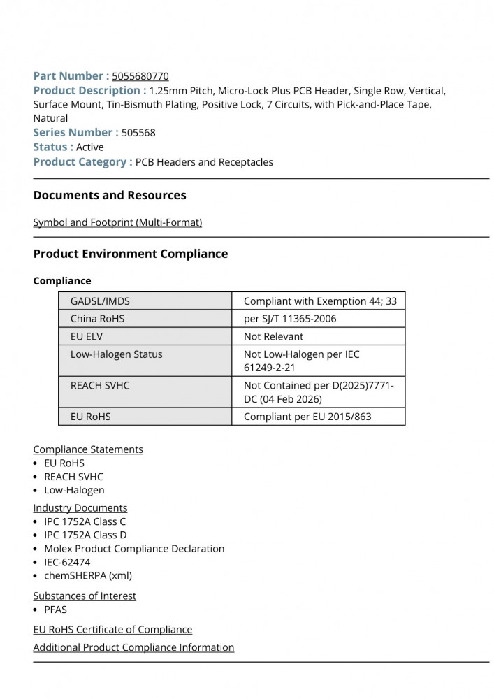 Product document preview, page 1