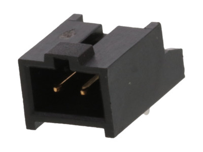 C-Grid III PCB Header, 2.54mm Pitch, Through Hole, Dual Row, Vertical, Shrouded, 2.90mm Tail Length, 12 Circuits (void at circuit 12), 0.38µm Gold (Au) Plating