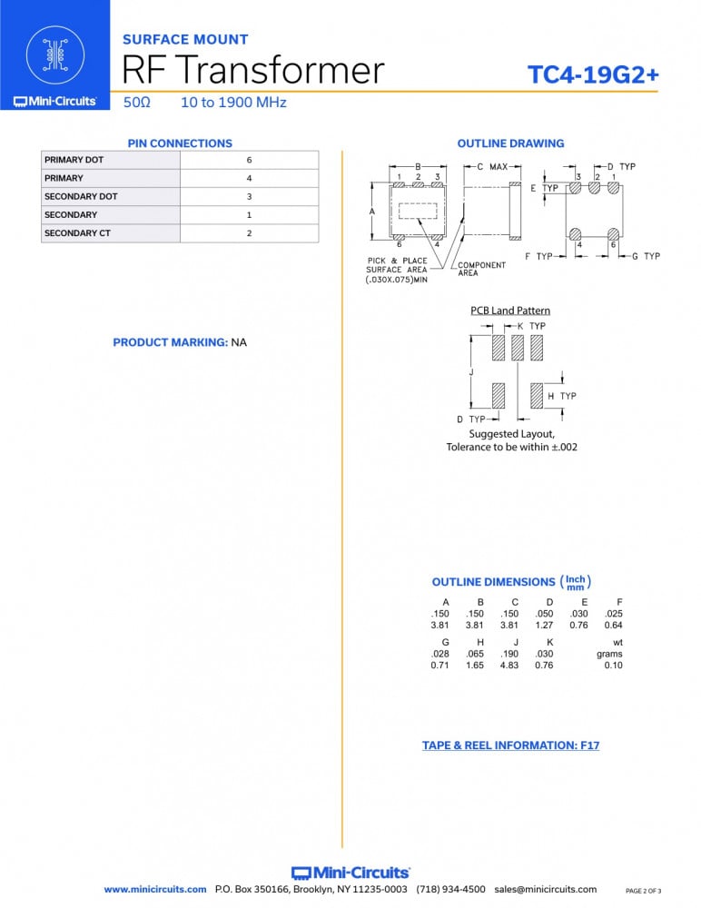 TC4-19G2+ technical document page 2