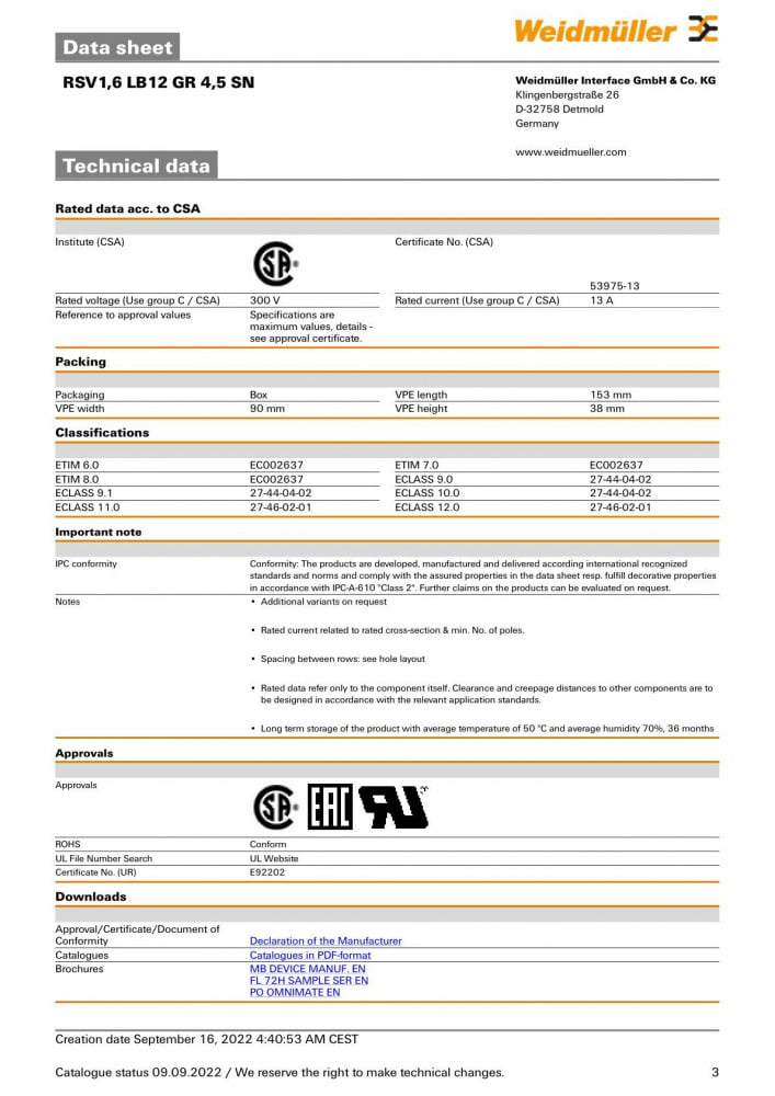 WEIDMULLER 1416300000 product document page 3