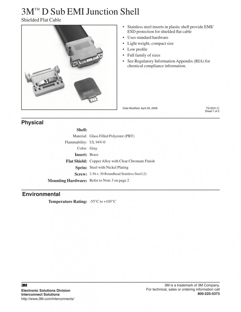 3M 3357-4125 technical document page 1