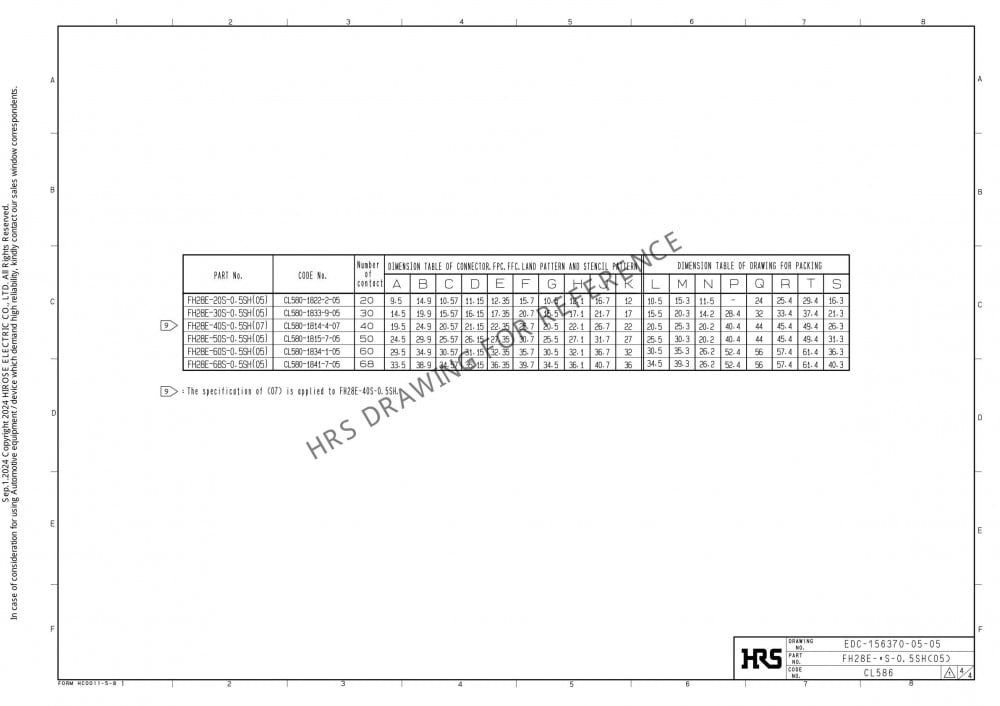 HRS FH28E series drawing page 4