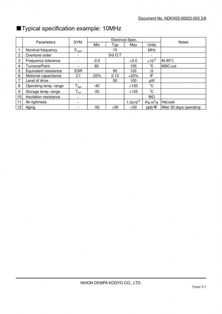 NC-18C datasheet page 3