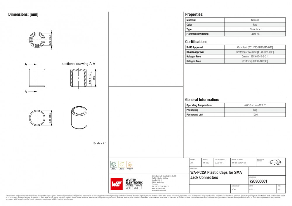 726300001 technical document, page 1