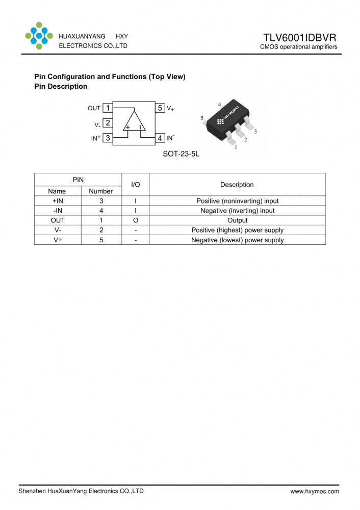 TLV6001IDBVR-HXY datasheet page 2
