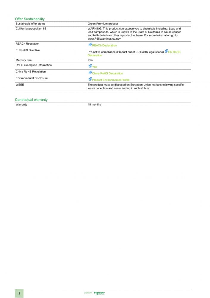 9001KR8P1GH25 technical document page 2