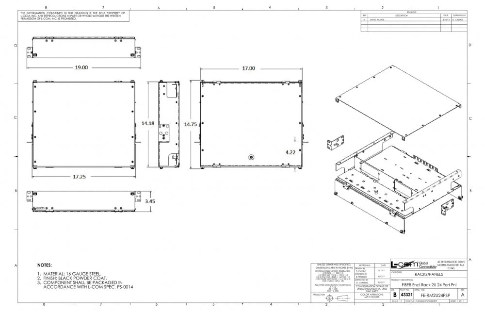 FE-RM2U24PSP technical document preview