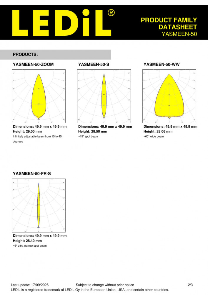 YASMEEN-50-M technical document page 2