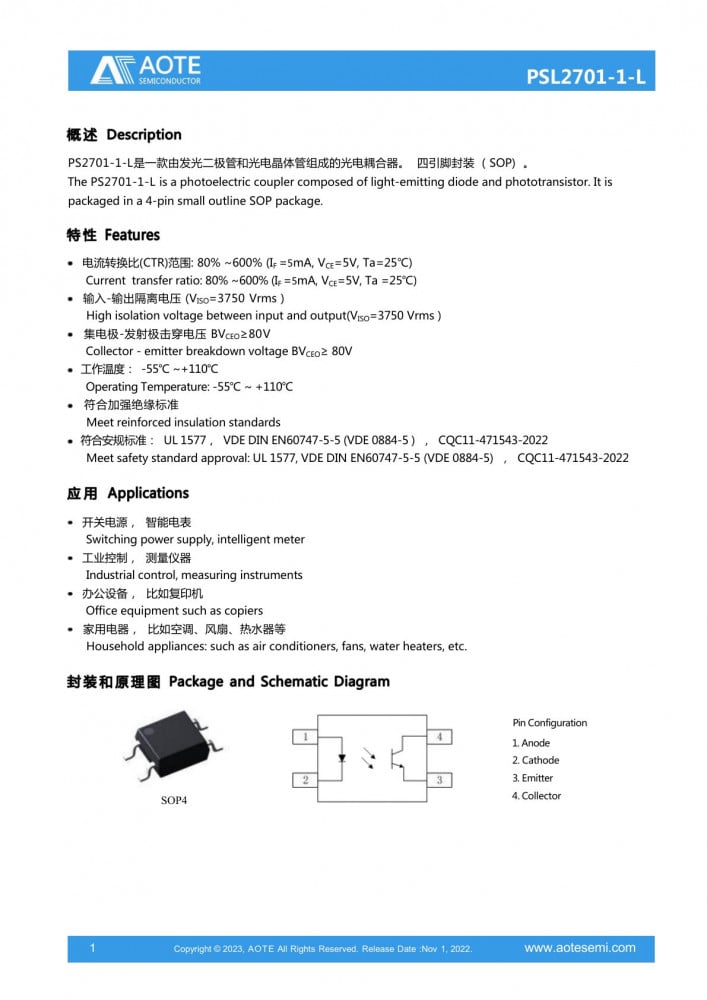 PS2701-1-L datasheet page 2
