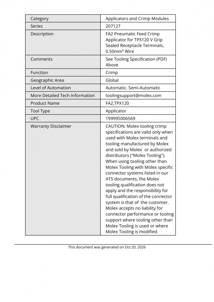 Tooling document preview, page 2