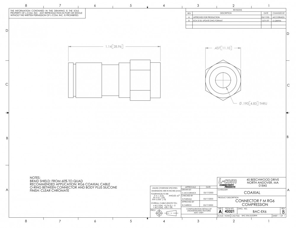 L-com BAC-EX6 technical document preview
