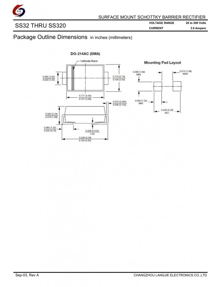 LangJie SS34 datasheet page 3