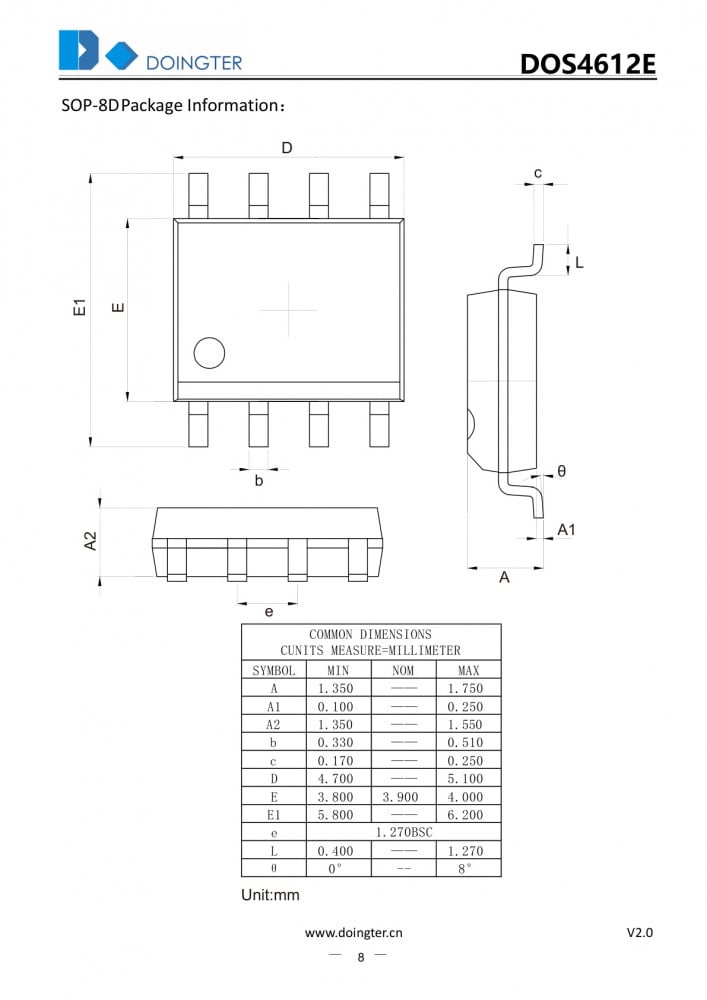 DOS4612E datasheet page 8