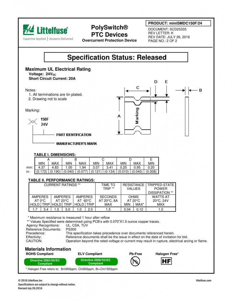 MINISMDC150F/24-2 datasheet page 1