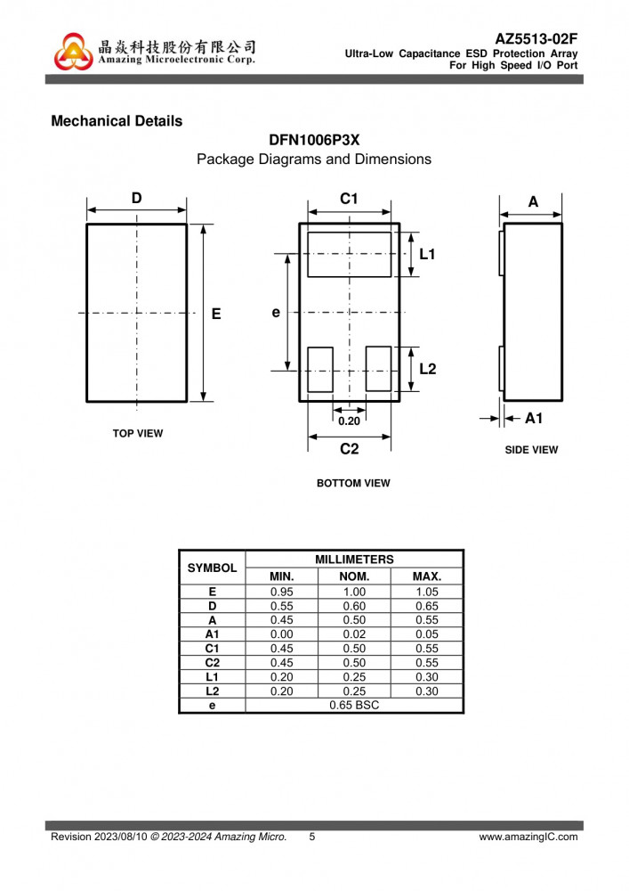 AZ5513-02F technical document page 5