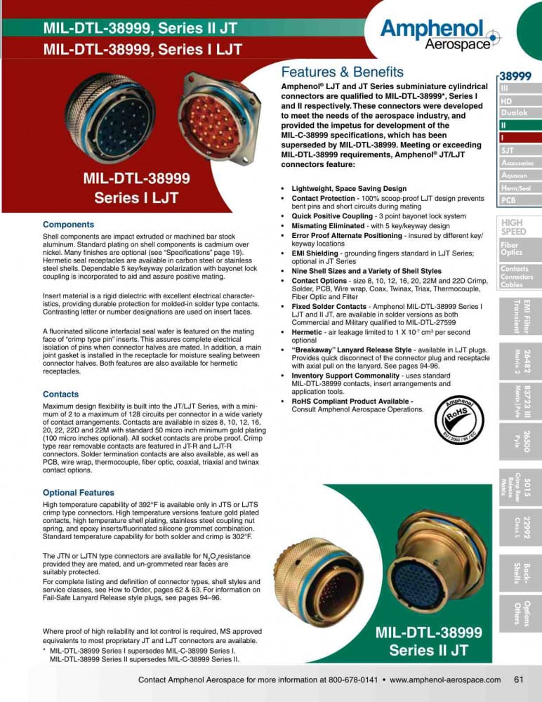 Amphenol technical document page 1