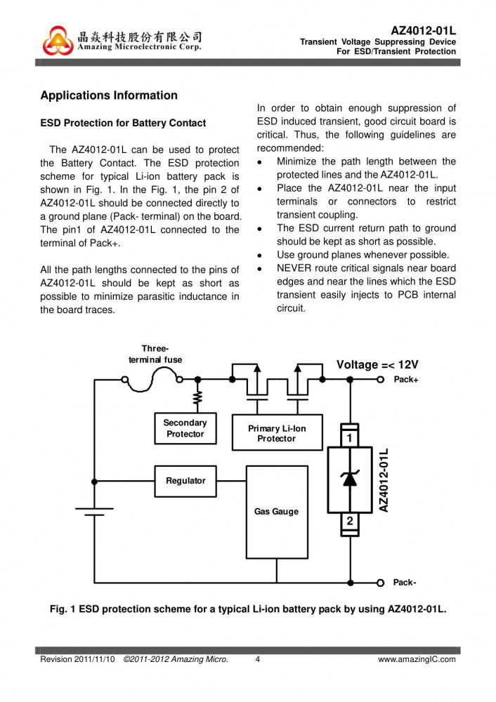 AZ4012-01L technical document image 4