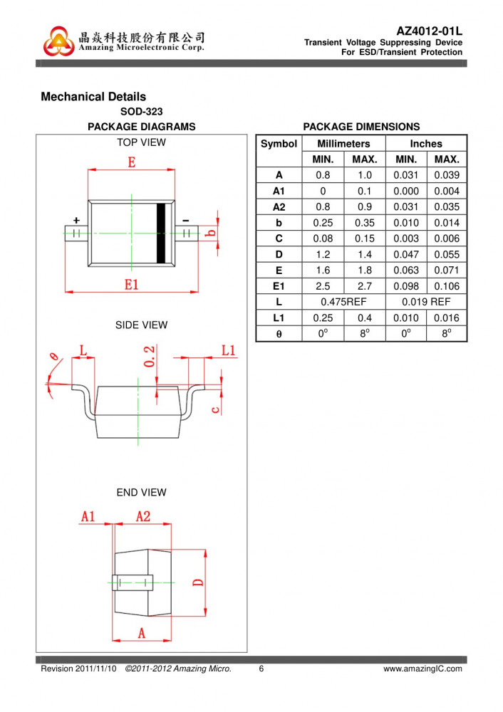 AZ4012-01L technical document image 6