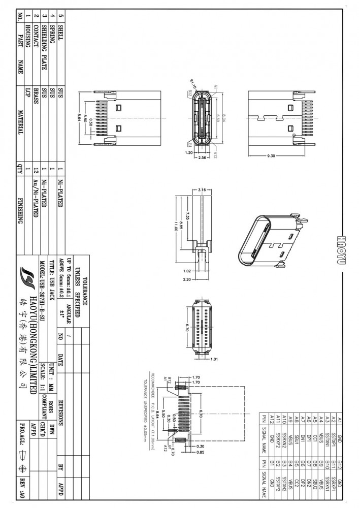 USB-307HI specification page 8