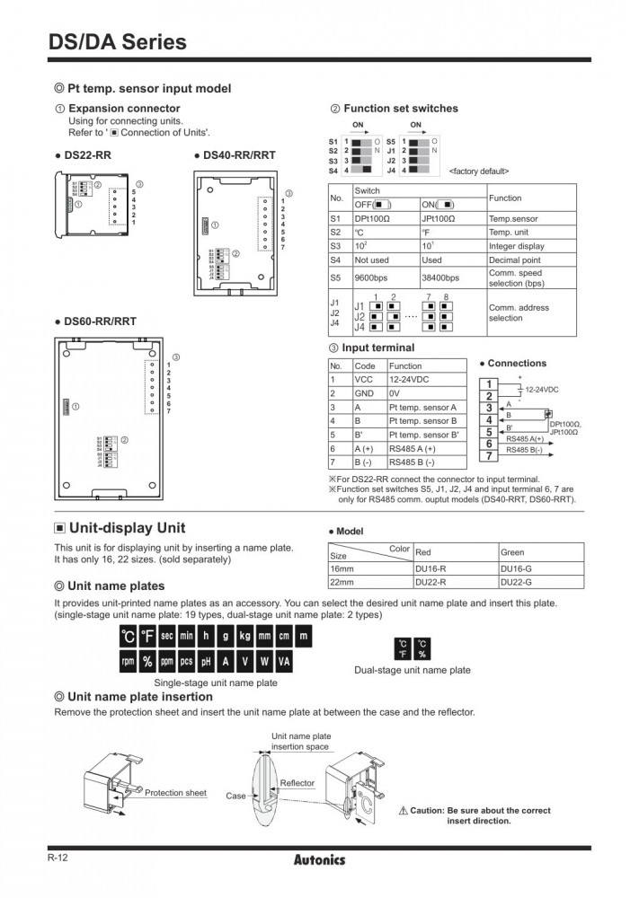 DS/DA Series document page 7