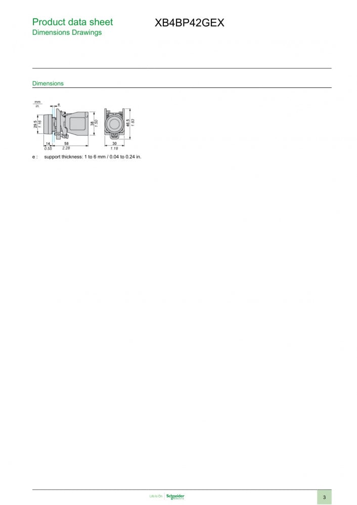 XB4BP42GEX technical document page 3