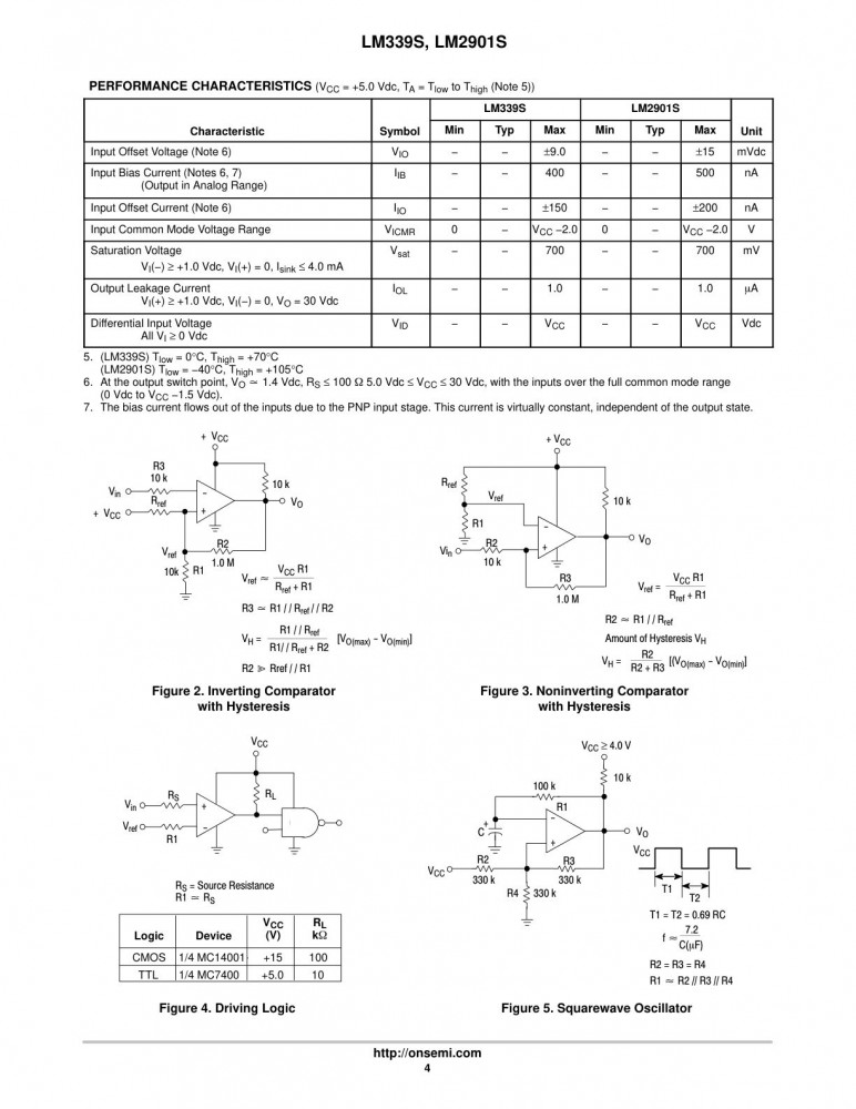 LM2901S datasheet page 4