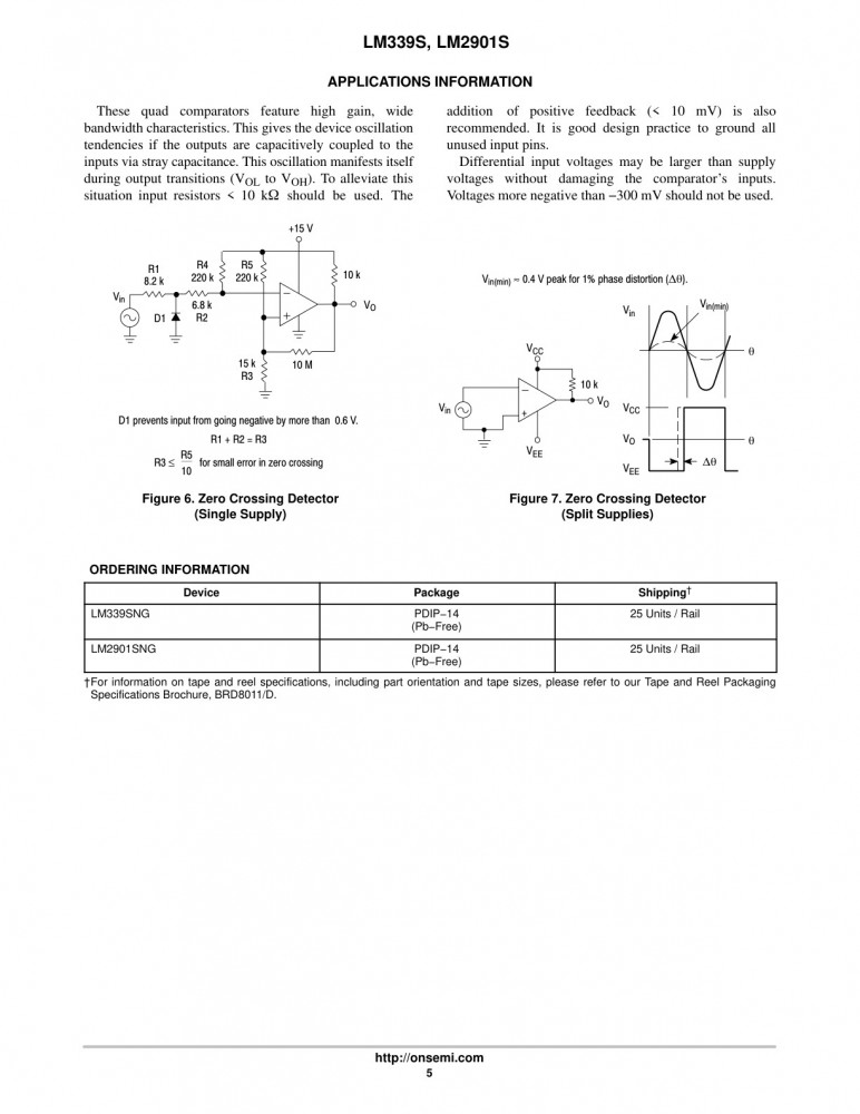 LM2901S datasheet page 5