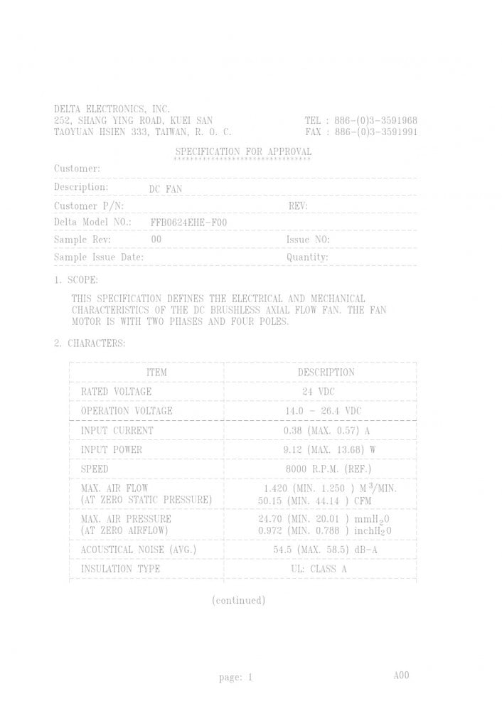 FFB0624EHE-F00 approval specification page 2