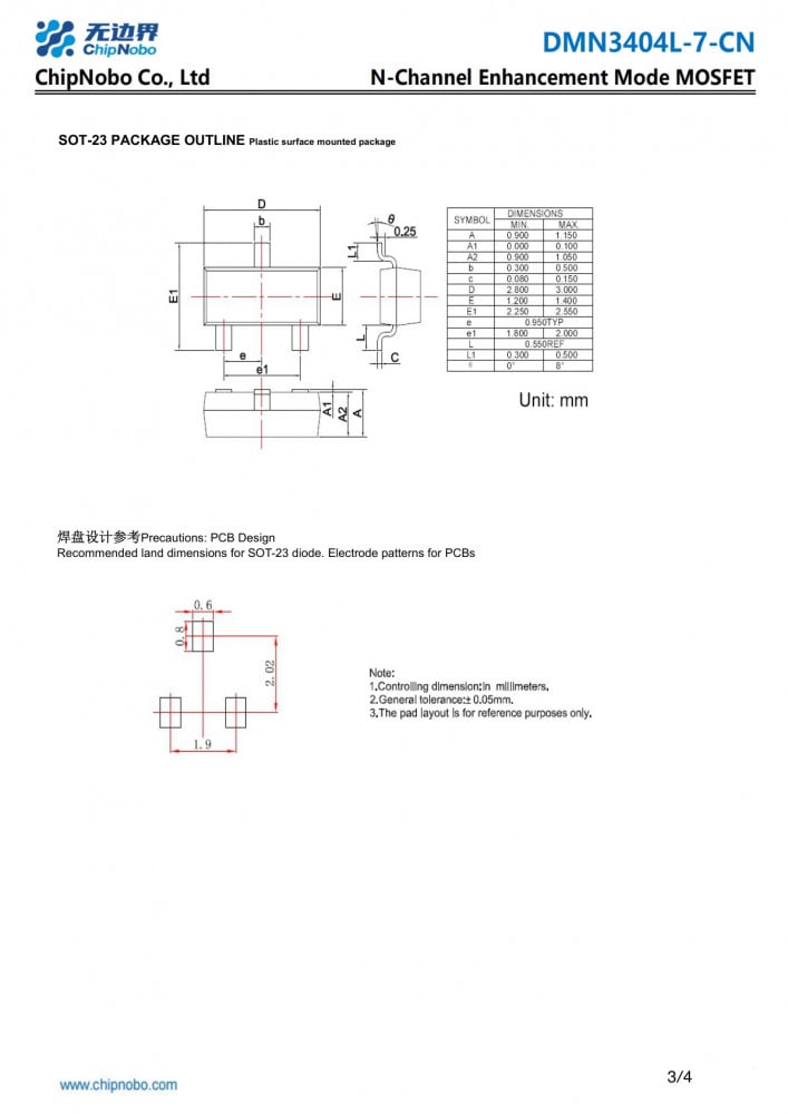 DMN3404L-7-CN datasheet page 3