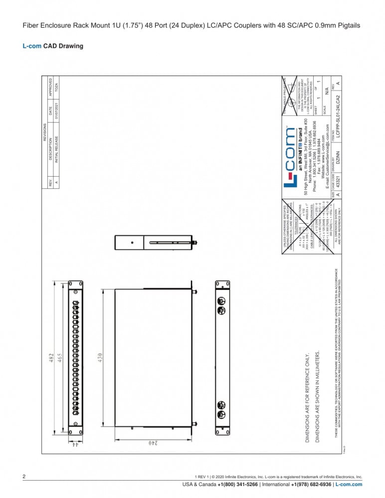 LCFPP-SL01-24LCA2 technical document page 2