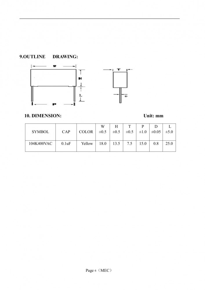 MEC-400VAC104K specification page 7