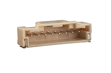 DuraClik Wire-to-Board Header, Single Row, Right-Angle, 8 Circuits, Tin (Sn) Plating, Blue for sale