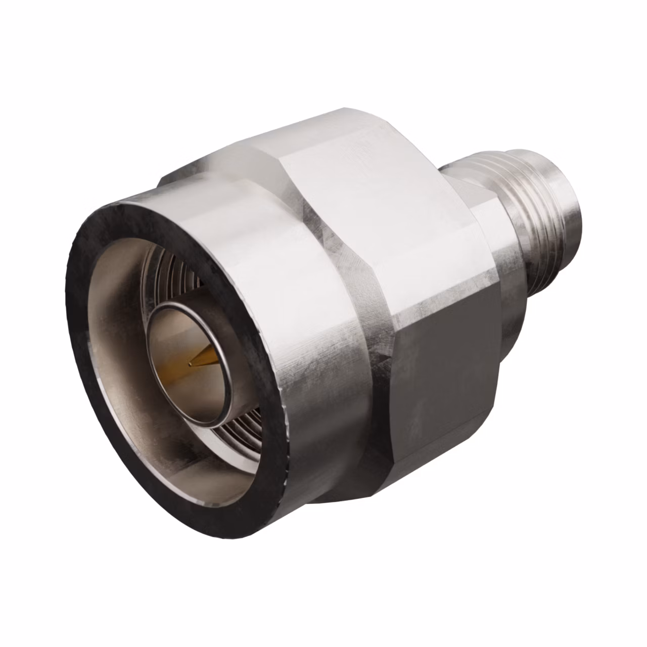N Plug-to-TNC Jac,k Reverse Polarity Between-Series Adapter, Straight, Bulkhead, IP68, Tray, 50 Ohms for sale