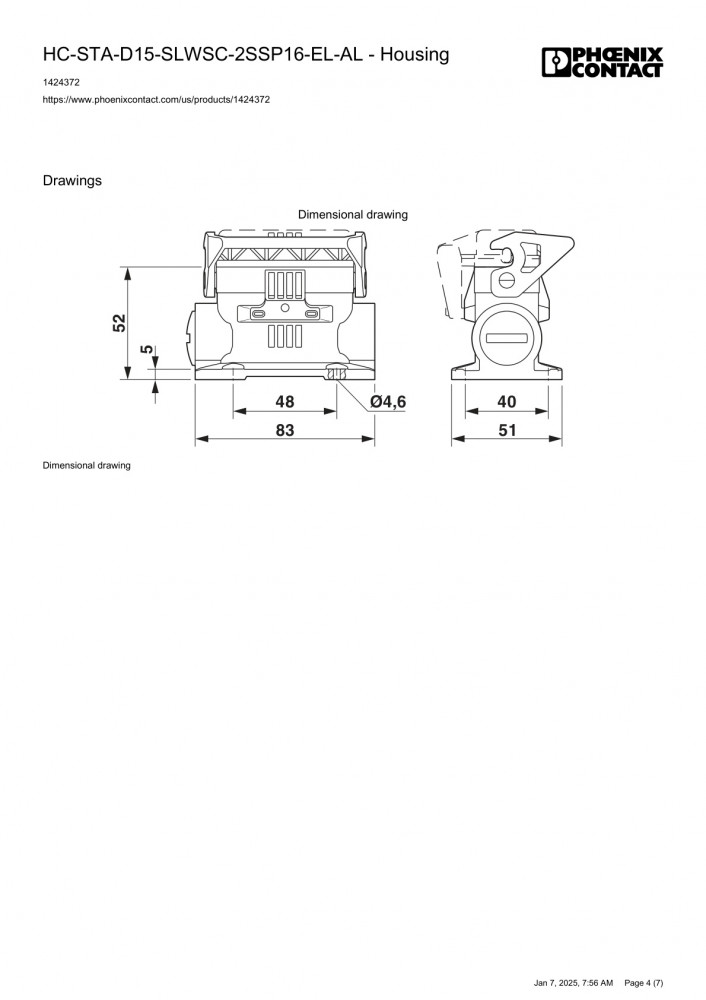 Phoenix Contact 1424372 technical document page 4